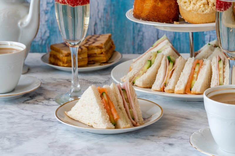 Ham Sandwich Afternoon Tea Stock Photos - Free & Royalty-Free Stock ...
