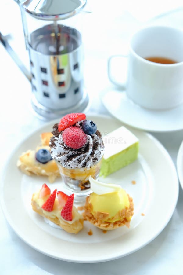 Afternoon tea set stock photo. Image of fresh, bread - 229543622