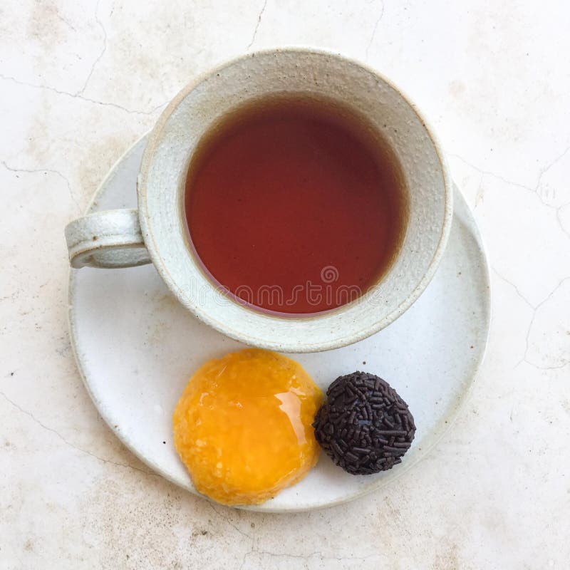 Afternoon Tea with Topical Brazilian Sweets Stock Image - Image of life ...