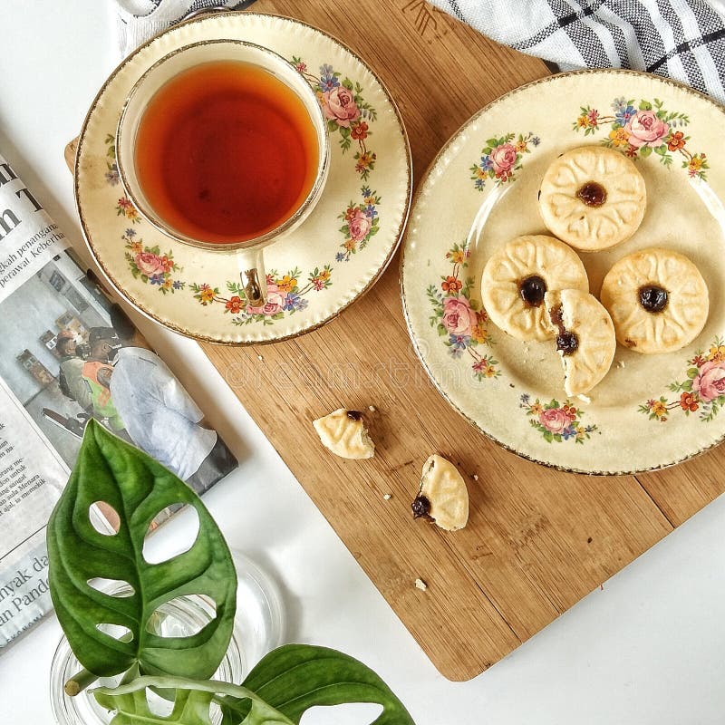 Afternoon tea cookies stock image. Image of baked, cookies - 18580307