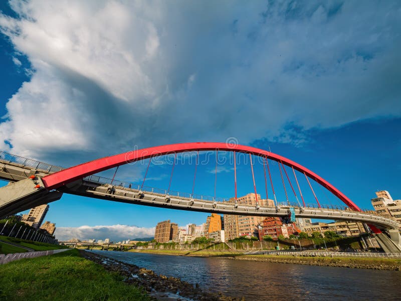 Afternoon View of the Beautiful Rainbow Bridge Stock Photo - Image of ...
