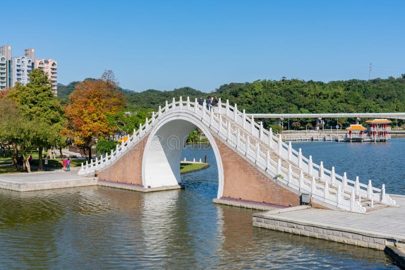 Moon Bridge Taipei Taiwan Stock Photos - Free & Royalty-Free Stock ...
