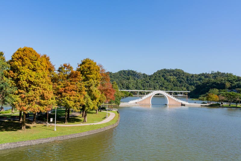 Moon Bridge Taipei Taiwan Stock Photos - Free & Royalty-Free Stock ...