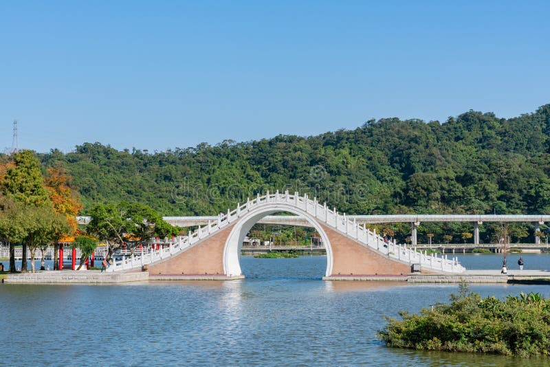 Moon Bridge Taipei Taiwan Stock Photos - Free & Royalty-Free Stock ...