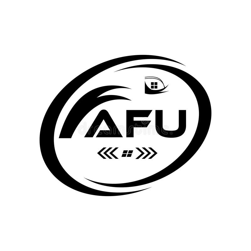 AFU Letter Logo Design. AFU Simple and Modern Monogram Logo Stock ...