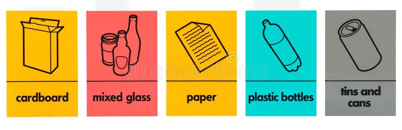 Afvalpictogrammen stock illustratie. Illustration of ecologie - 33494784