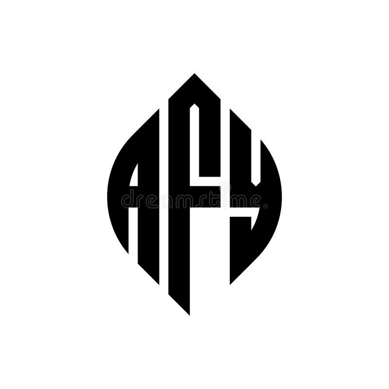 AFY Circle Letter Logo Design with Circle and Ellipse Shape. AFY ...