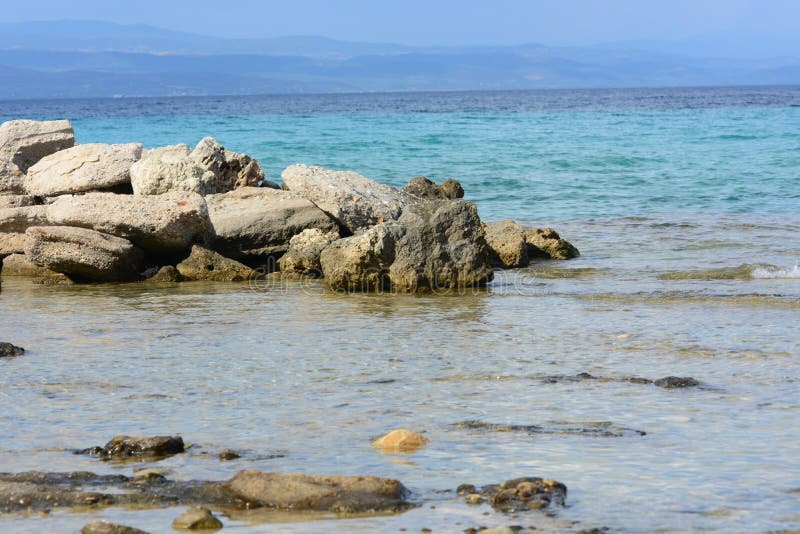 Afytos beach, Greece stock photo. Image of outdoor, ocean - 126195534