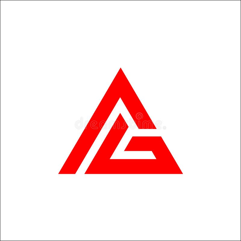 Red And White Triangle Logos