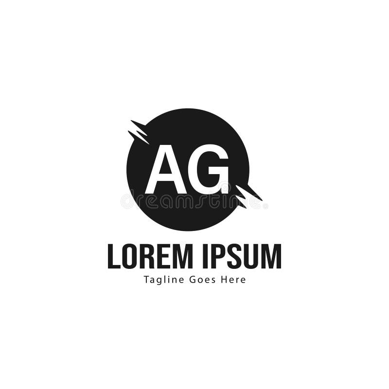 AG Letter Logo Design. Creative Modern AG Letters Icon Illustration ...