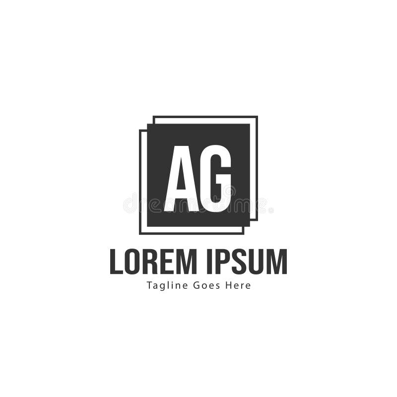 AG Letter Logo Design. Creative Modern AG Letters Icon Illustration ...