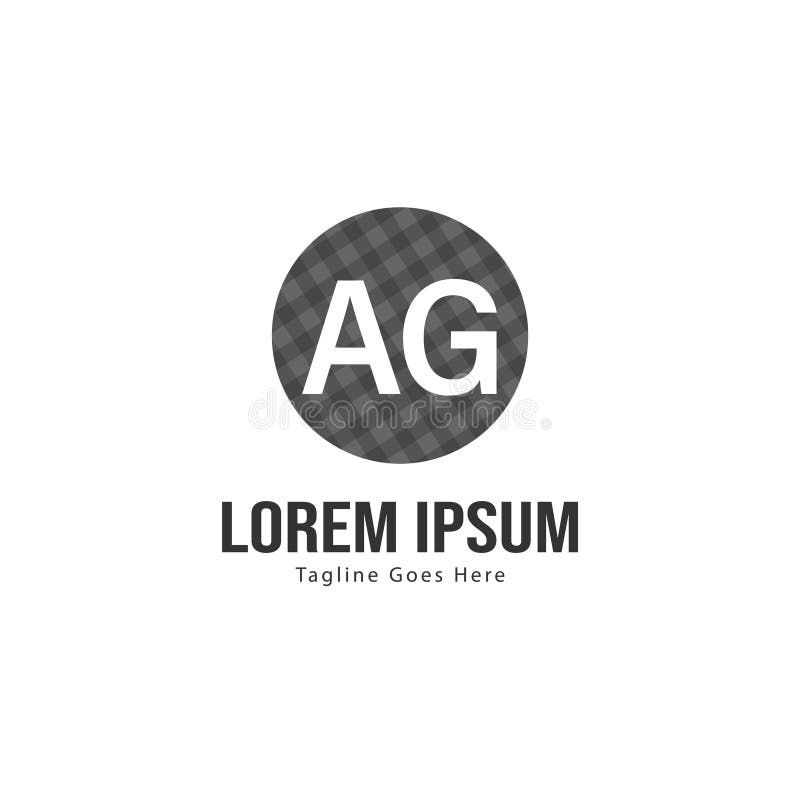 AG Letter Logo Design. Creative Modern AG Letters Icon Illustration ...