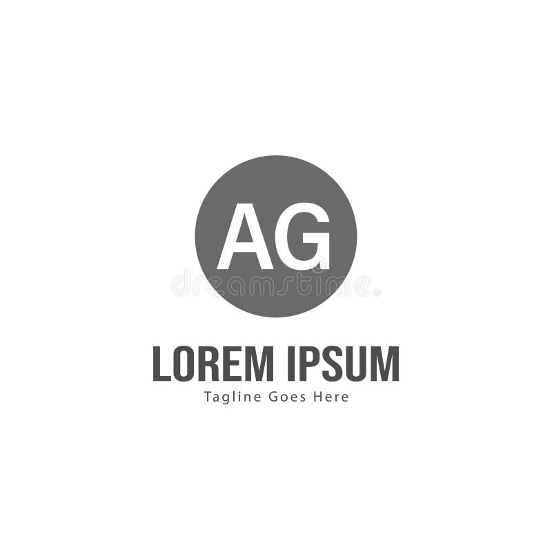 AG Letter Logo Design. Creative Modern AG Letters Icon Illustration ...