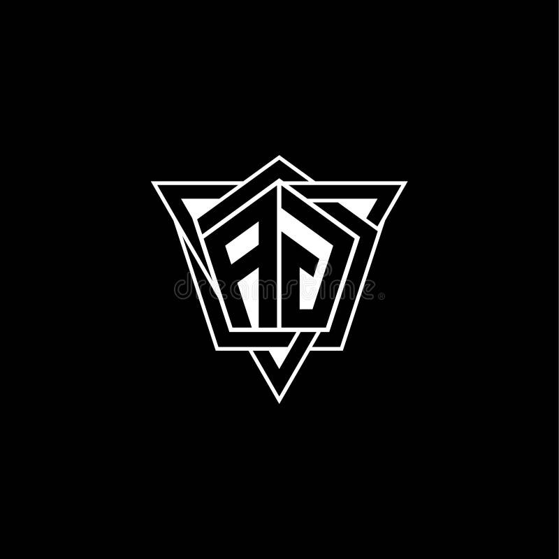 AG Logo Monogram Geometric Modern Design Stock Vector - Illustration of ...