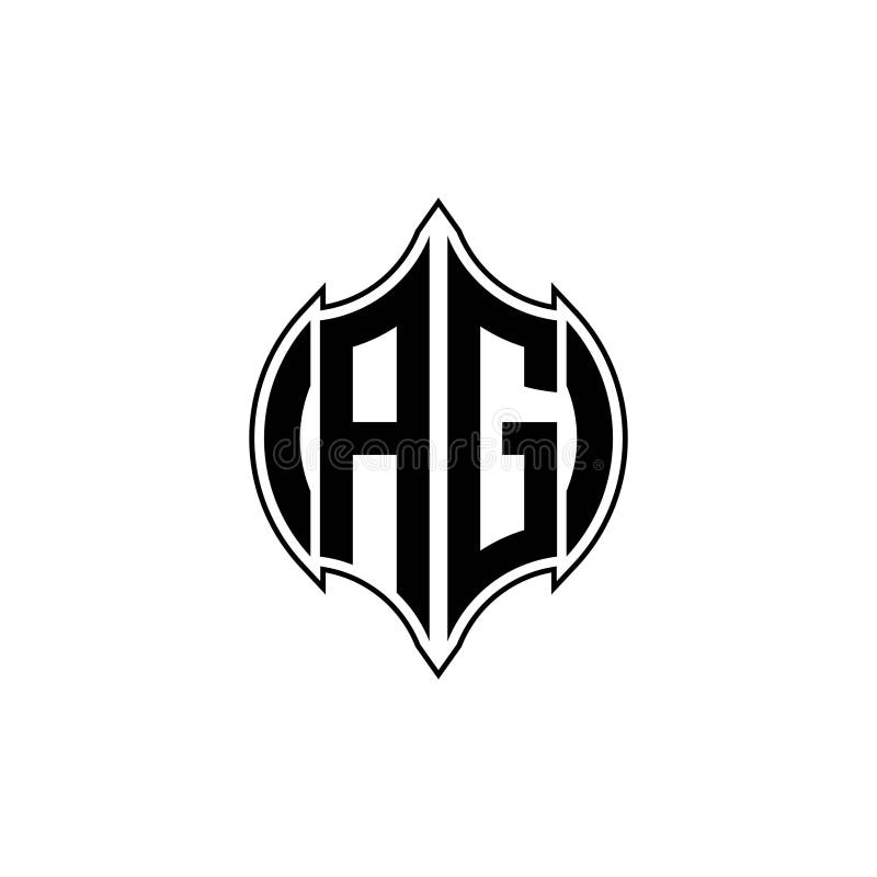 AG Logo Monogram Geometric Shield Shape Style Stock Vector ...