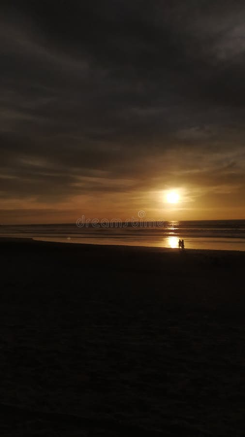 Agadir beach sunset stock image. Image of beach, morocco - 167511413