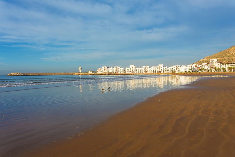 Agadir, Morocco stock image. Image of seashore, water - 68064183