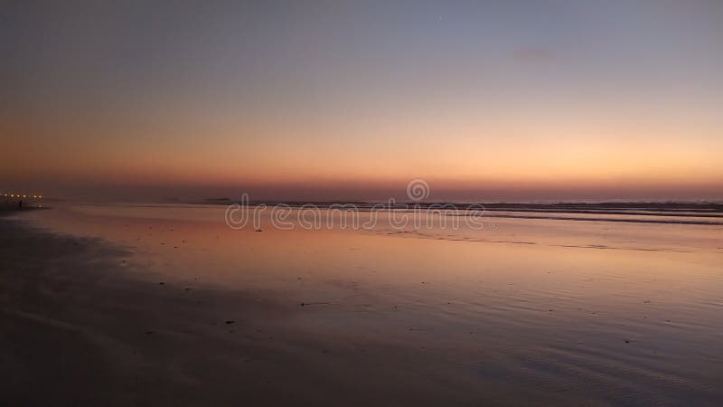 Agadir sunset beautiful stock image. Image of summer - 167515987
