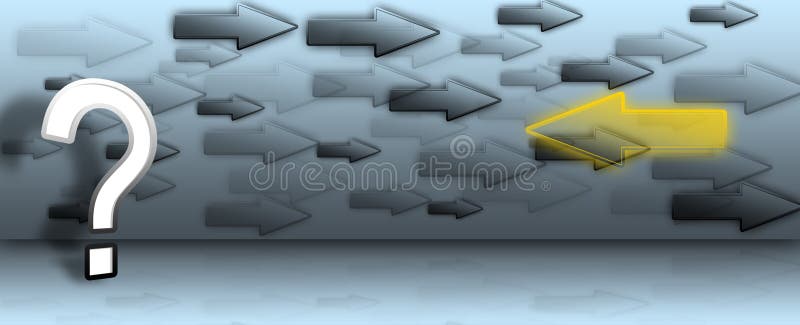 Against the arrows stock illustration. Illustration of growth - 13094135