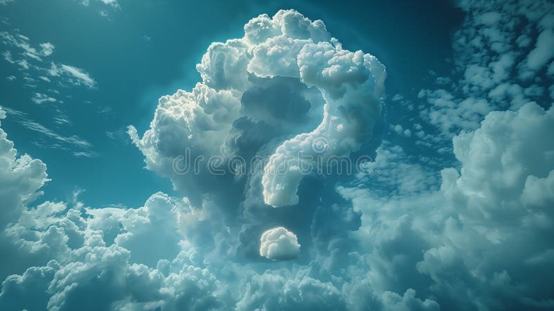 Against the Azure Backdrop, a Fluffy Cloud Assumes Distinct Form of a ...