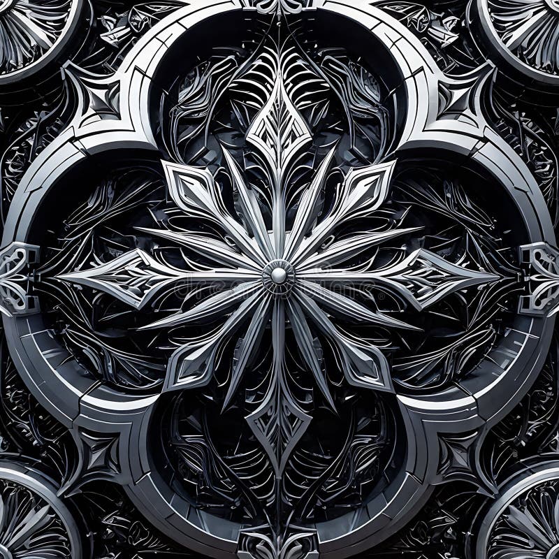 Luxury Looking Silver Architecture Design Stock Image - Image of wall ...