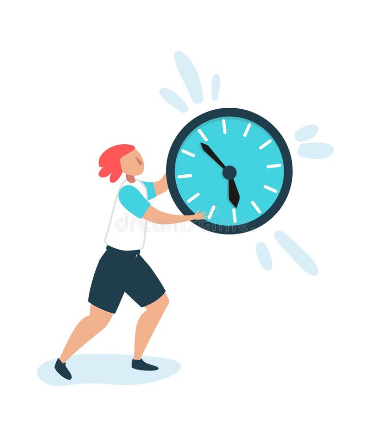Against the Clock Composition Stock Illustration - Illustration of ...