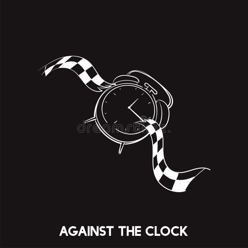 Against the Clock Idiom Vector Stock Illustration - Illustration of ...