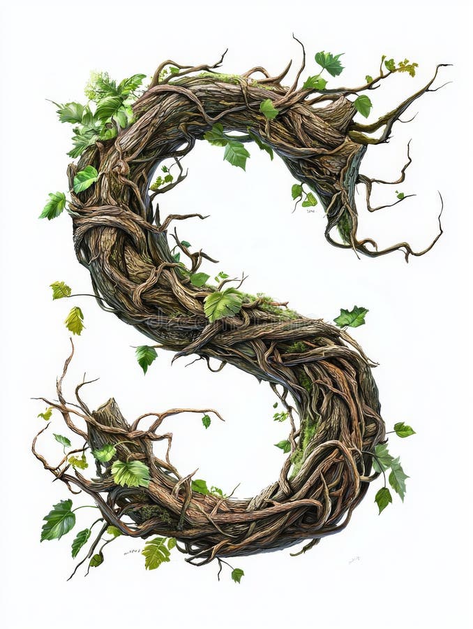 Against an Elegant White Backdrop, Spirals of Twisted Vines Display ...