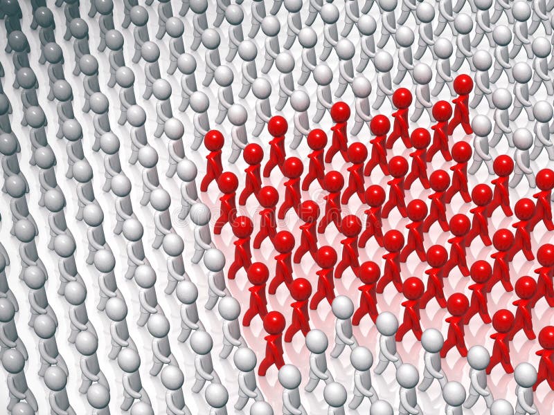 Against majority stock illustration. Illustration of columns - 12138859