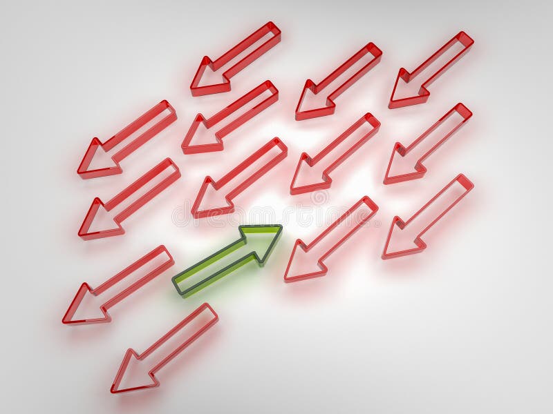 Against the stream stock illustration. Illustration of direction ...