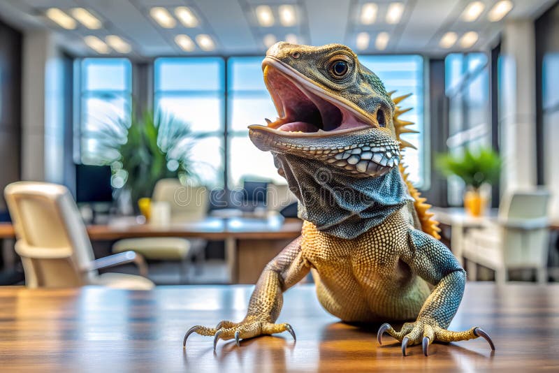 Lizard Angry Office Stock Illustrations – 14 Lizard Angry Office Stock ...
