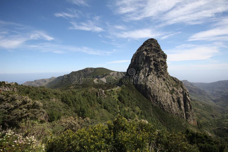 Agando rock stock photo. Image of forest, mountain, islands - 14260336
