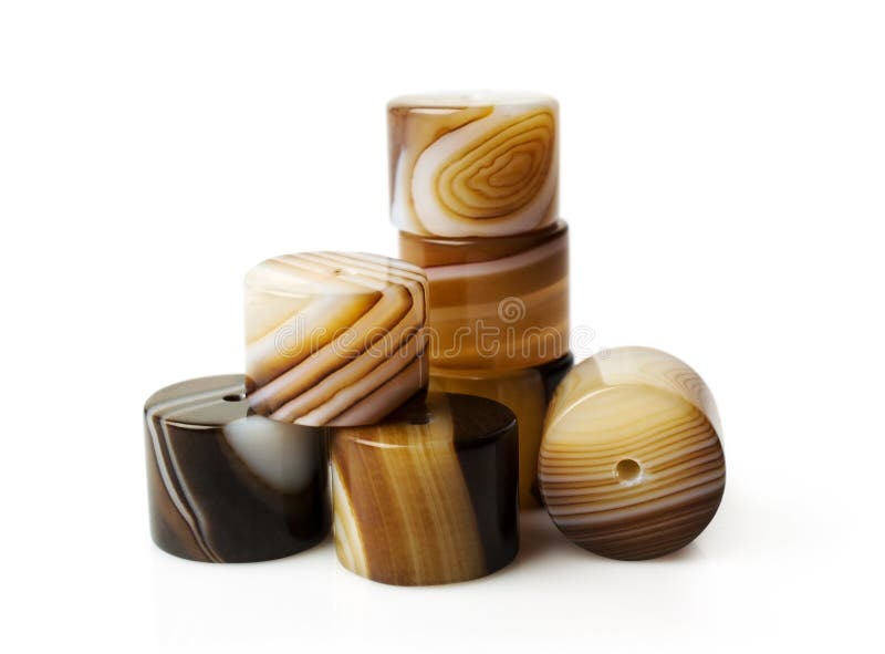 Agate Beads with Different Textures Stock Photo - Image of natural ...