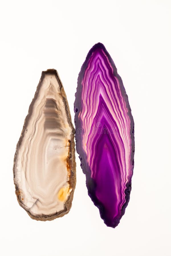 Agate- Beautiful, Colorful Slices Stock Image - Image of precious ...