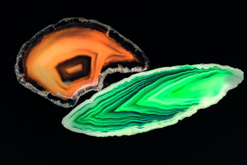 Agate- Beautiful, Colorful Slices Stock Photo - Image of mineral, slice ...