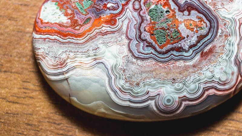 Agate Cabochon with Beautiful Pattern Stock Image - Image of cabochon ...