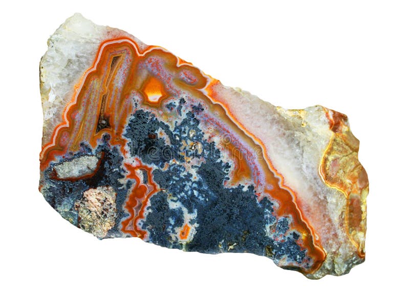 Agate in the Crystal and Quartz Stock Image - Image of agate, colorful ...