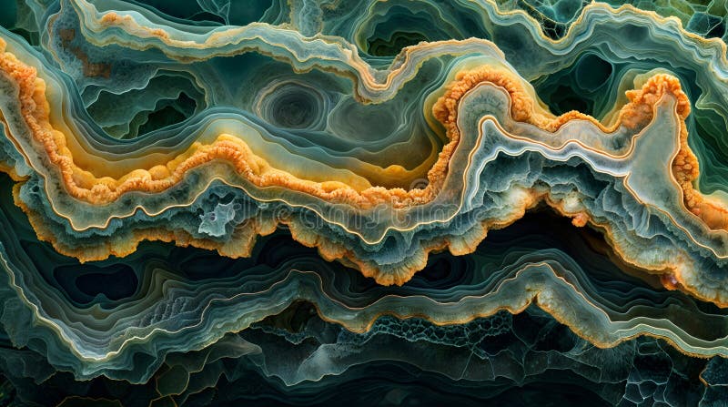 Agate Gemstone Pattern, Macro Stone Texture Stock Illustration ...