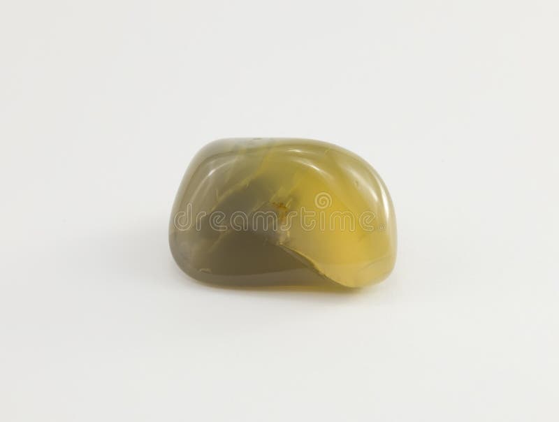 Agate, Gemstone Yellow and Green-grey Colours. Stock Image - Image of ...