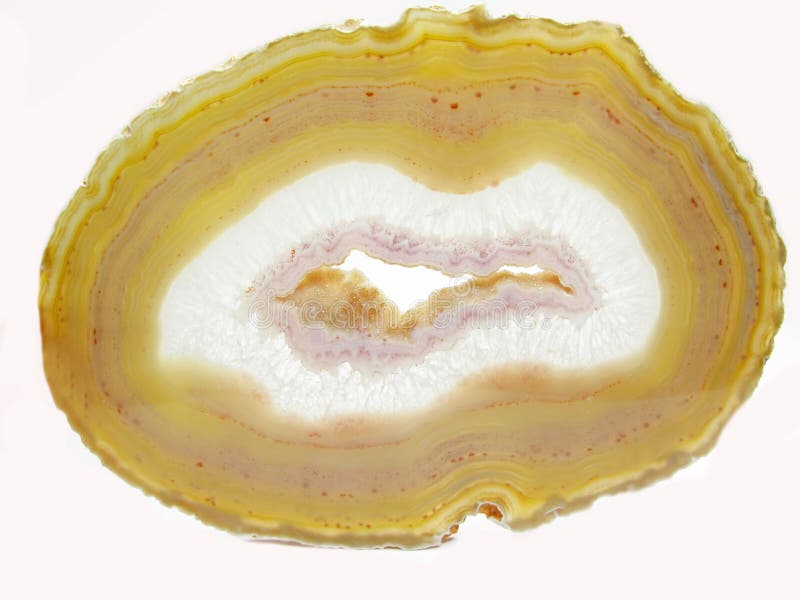 Yellow agate slices stock image. Image of slice, geology - 3657725