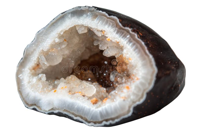 Agate and Quartz geode stock image. Image of detail - 108094685