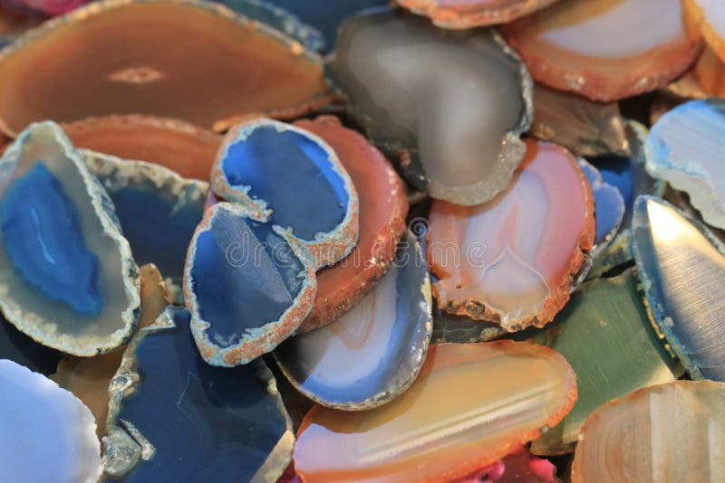 Agate mineral collection stock image. Image of beautiful - 116329785
