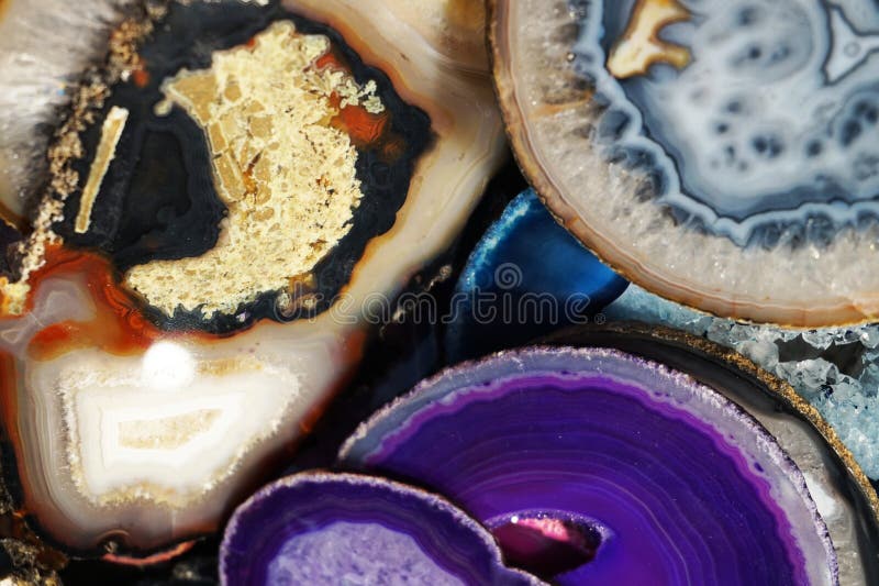 Agate mineral collection stock image. Image of gems - 116392671