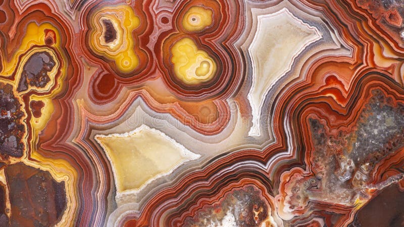 Agate Mineral Stone with Colorful and Incredibly Bizarre Texture Stock ...