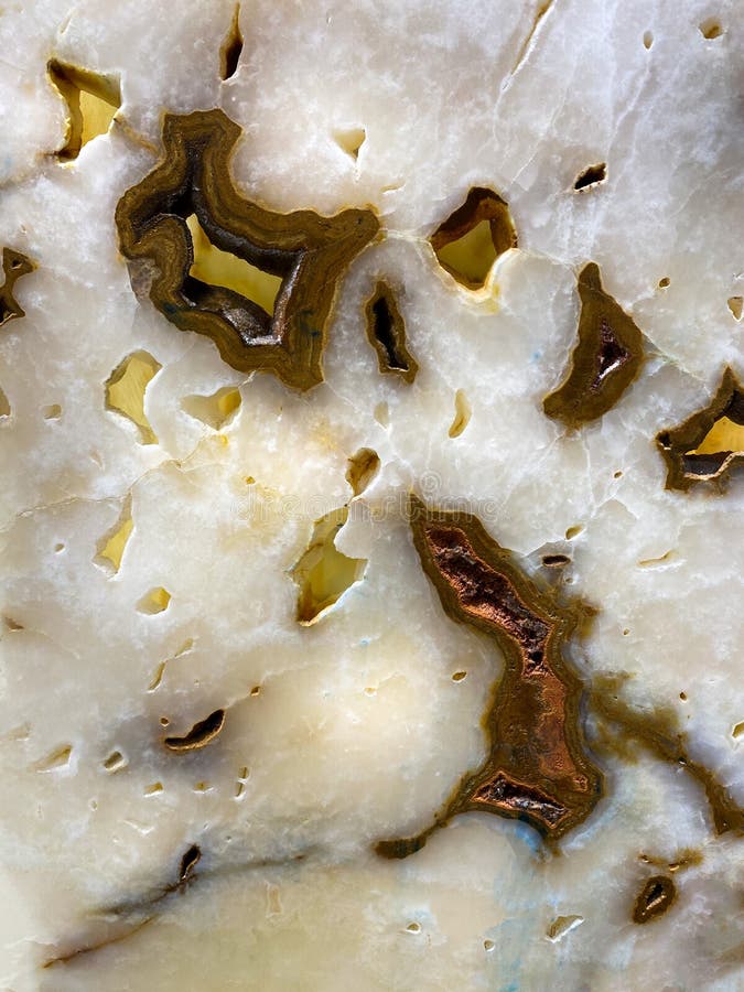 White Geode Slice Closeup Pattern Stock Photo - Image of ancient ...