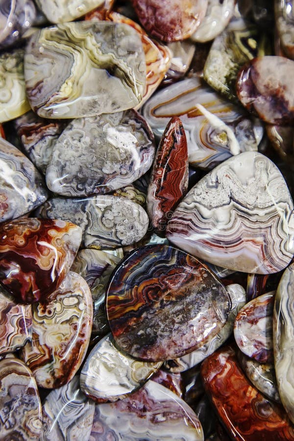Agate Processed Shiny Gemstones Stock Image - Image of kaboshon ...