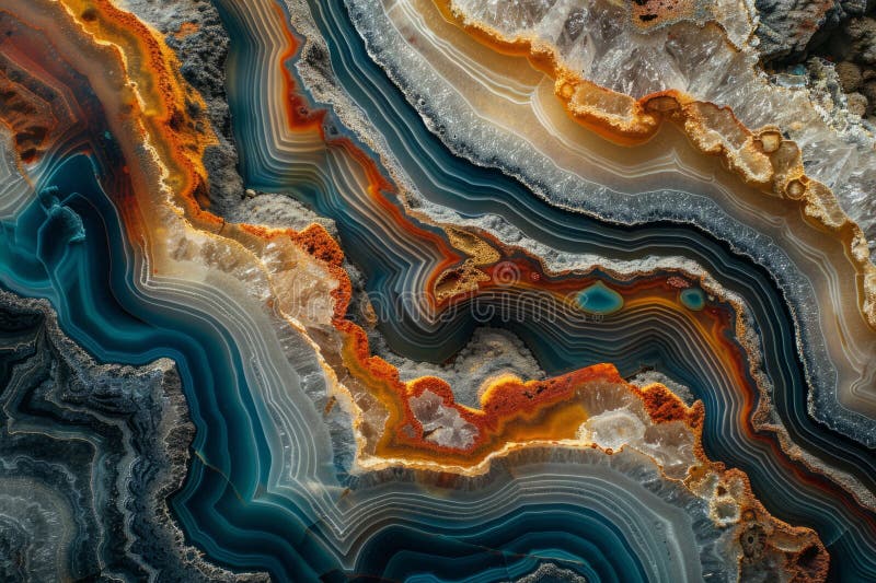 Agate Slice Mineral Gradient Pattern Stock Photo - Image of agate ...