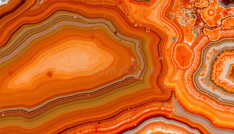 Agate Slice Texture Orange, Natural Stone Pattern, Stock Photo ...