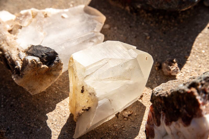 Agate Stone with Clear Edges and Natural Textures Illuminated by ...