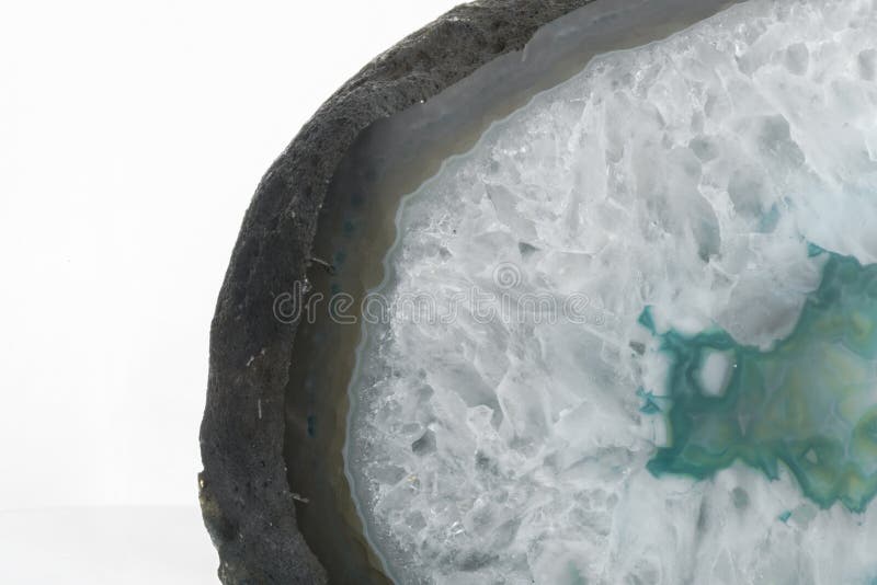 Agate stone isolated stock photo. Image of clear, mineral - 41657706